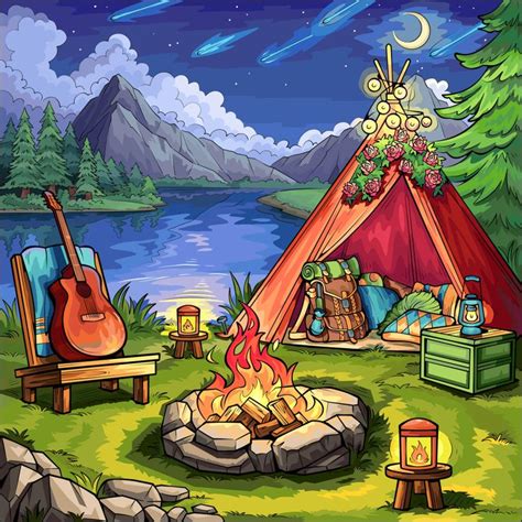 Camping Draw Something