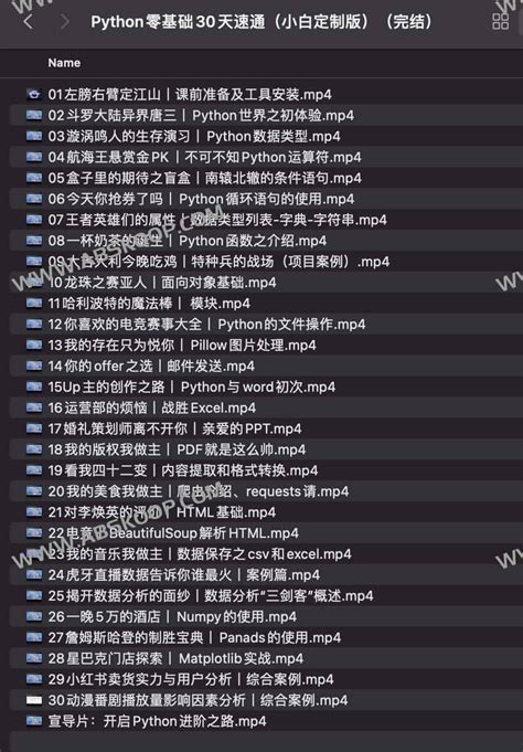Python零基础 天速通 小白定制版完结 A姐分享