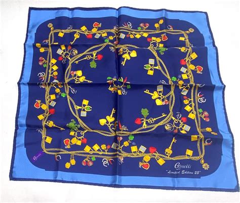 Lot A Silk Scarf Marked Gimelli