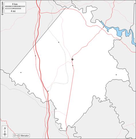 Comté De Caroline Carte Géographique Gratuite Carte Géographique Muette Gratuite Carte Vierge