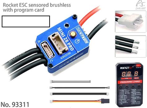 surpass rocket esc sensored brushless program card rcportal