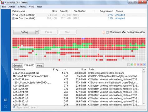 Auslogics Disk Defrag Portable Descargar