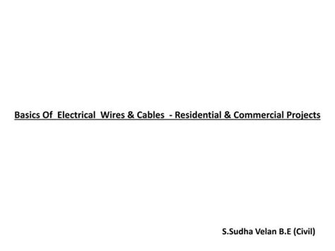 Lesson 6 Terminating And Connecting Electrical Wiring And Electronics