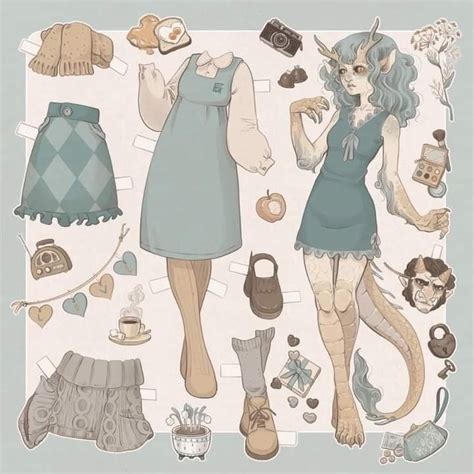 Blackbanshee Paper Doll Character