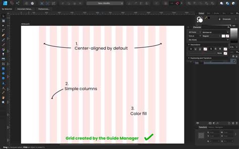 how to set up grids in affinity designer for web design dashways