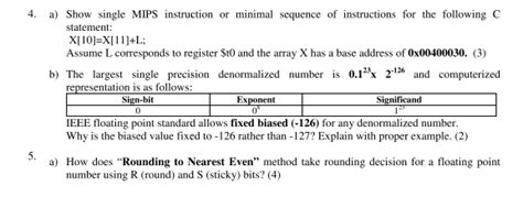 A Show Single Mips Instruction Or Minimal Sequence