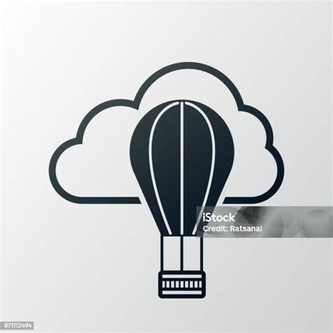Awan Dan Balon Ilustrasi Stok Unduh Gambar Sekarang Balon Udara Panas Desain Subjek