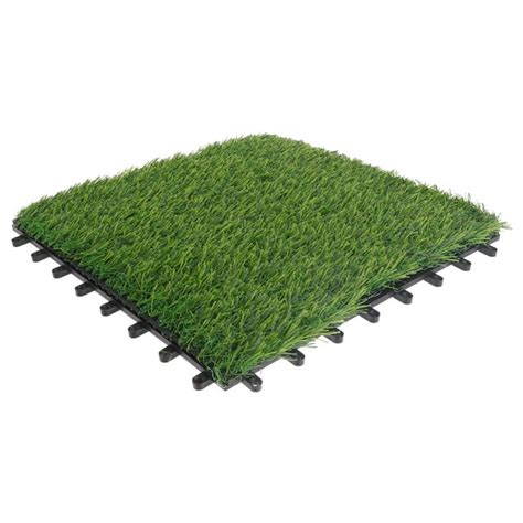 Hemoton Artificial Grass Tiles For Patio Decoration With Natural Look
