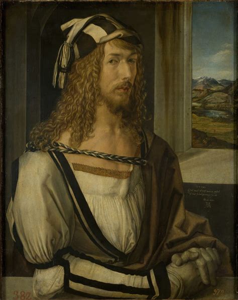 Self Portrait At The Age Of Twenty Eight 1500 By Albrecht Durer
