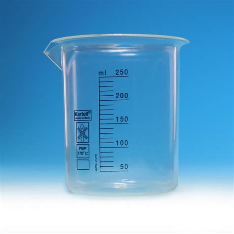 Beaker Low Form Class B Blue Graduations With Spout Capacity 50ml