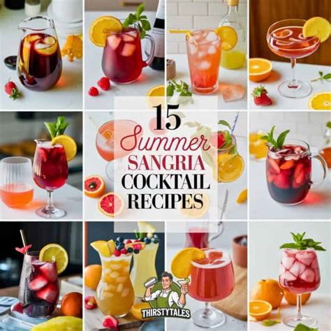 15 Summer Sangria Cocktail Recipes Thirsty Tales