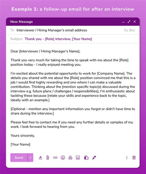 Email After Interview Examples How To Write A Follow Up Email After An
