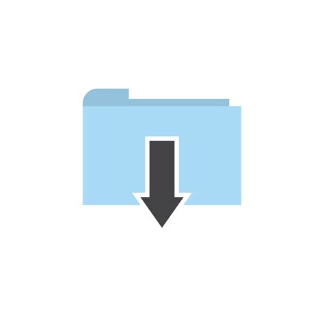 Flat File Folder Download Icon Vector Design 11093288 Vector Art At