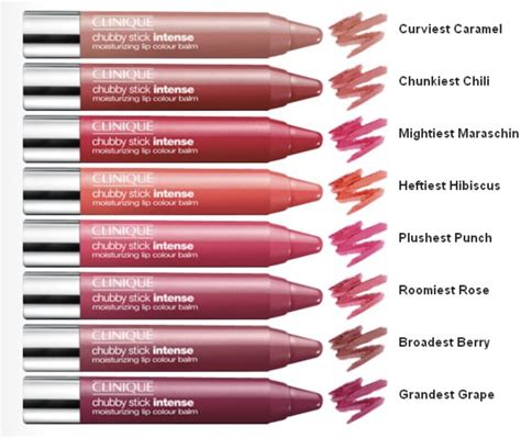 Thenotice Clinique Chubby Stick Intense Swatches Full Thenotice