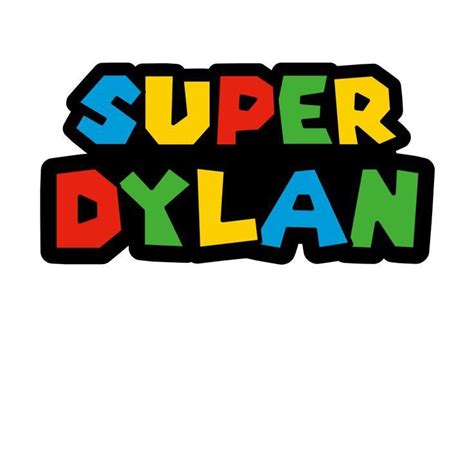 Cumple Dylan Letras De Mario Bros Imagenes Infantiles Para Pintar Playera De Cumpleaños