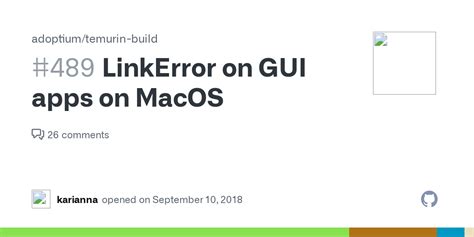 LinkError On GUI Apps On MacOS Issue Adoptium Temurin Build GitHub