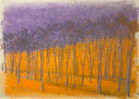 Wolf Kahn Orange And Purple 2015 Jerald Melberg