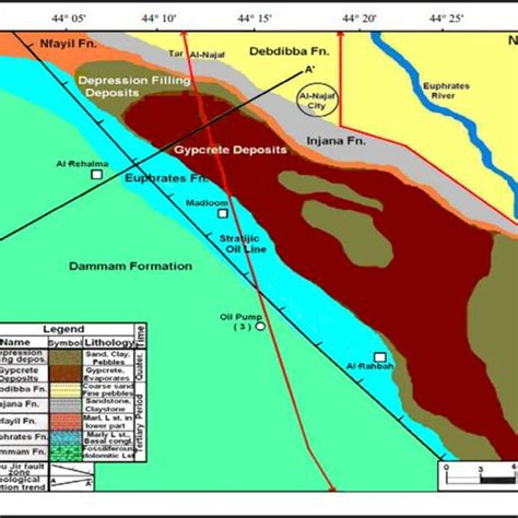 Geological Formations In The Study Region And Was Adapted From A