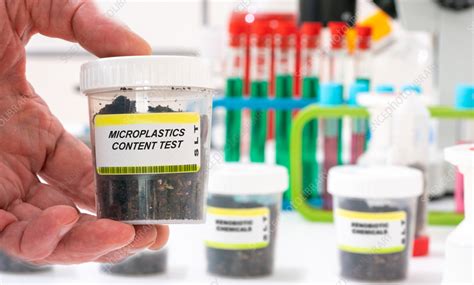 Microplastics Content Test In A Soil Sample Stock Image F0367566