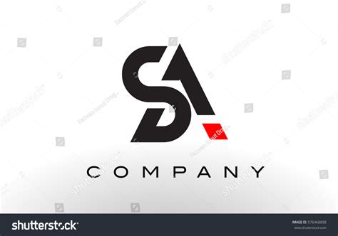 Logo Sa Vector De Diseño De Vector De Stock Libre De Regalías