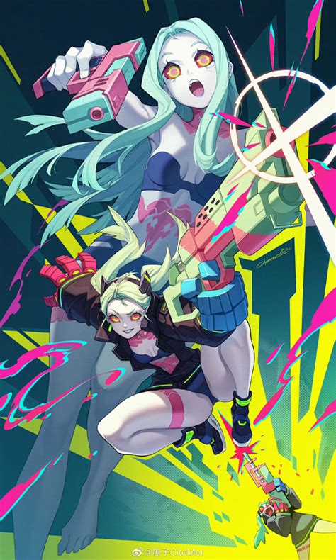 呜呜呜瑞贝卡边缘行者里最喜欢的角色，一个爱着你的女孩。 赛博朋克边缘行者