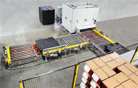 Tote Palletizing And Tote Handling Mesh Automation