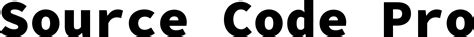 Source Code Pro Black Font Source Code Pro Black Font