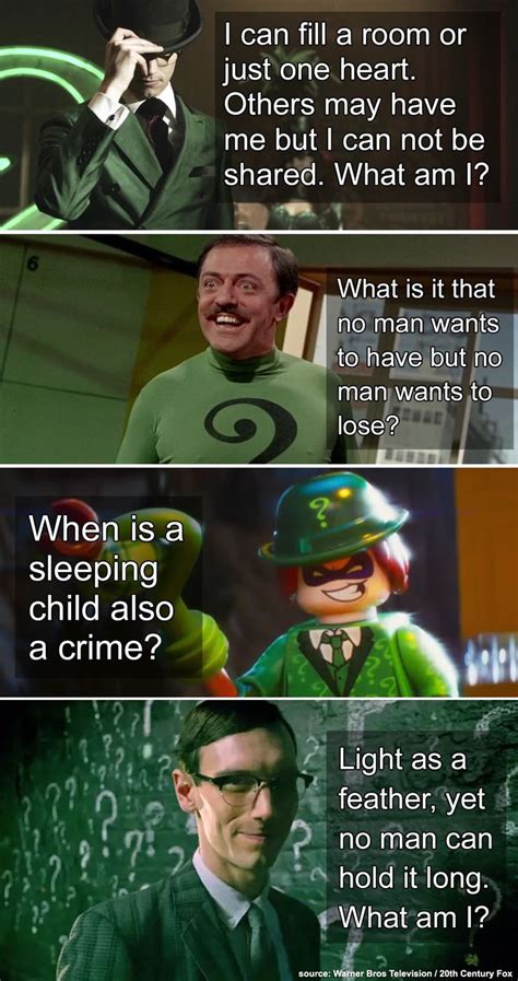 The Best Riddles Posed By The Riddler In Batman Movies And Tv Shows