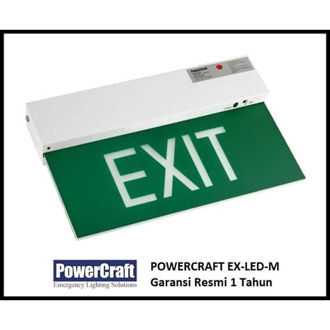 Jual Promo Emergency Exit Light Powercraft Ex Led M 12w Led Nicad