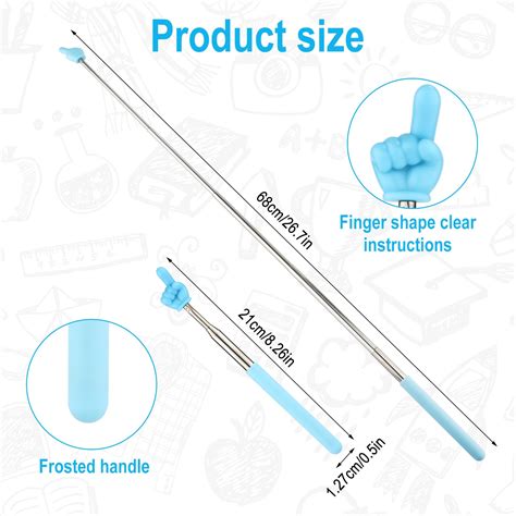 2pcs Retractable Teachers Pointer Sticks Telescopic Finger Teachers