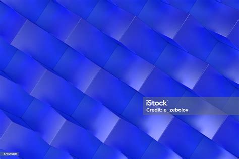 Pattern With Blue Rectangular Shapes Stock Illustration Download Image Now Abstract Art