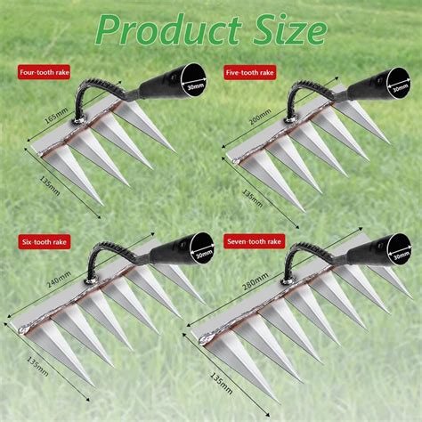 Rake Rake Taman Rake Besi Rake Penyiangan Besi Tugas Berat Rake