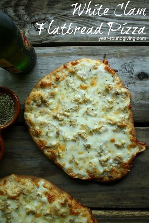 White Clam Flatbread Pizza Recipe Flatbread Pizza Pizza Recipes
