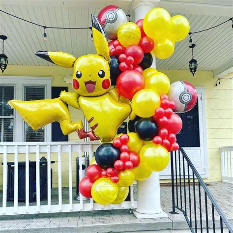 Pokémon Balloon Number Marquee Pokémon Balloon Garland Artofit