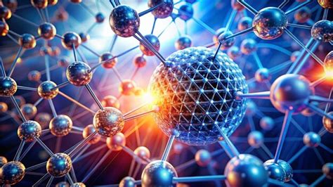 Futuristic Abstract Nanotechnology Background Feat Premium Ai Generated Image