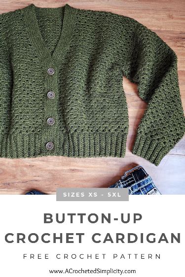 Crochet Button Up Pattern Free Artofit