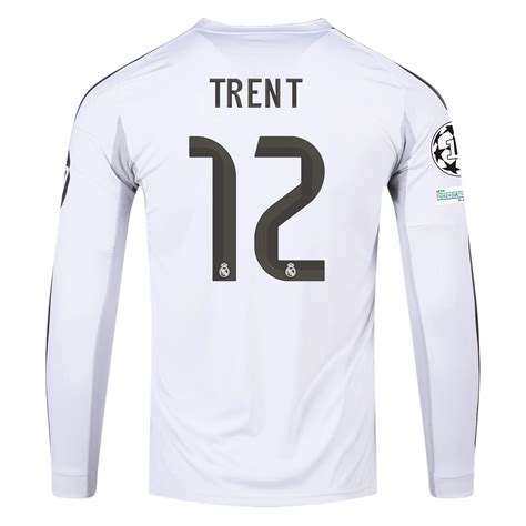 Trent Alexander Arnold Real Madrid 25 26 Ucl Home Long Sleeve Jersey Soccerarmor