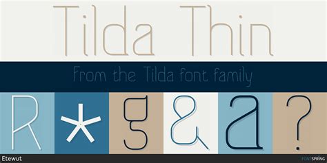 Tilda Thin Font