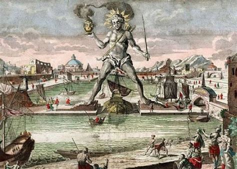 世界7大奇迹之一，罗德岛太阳神巨像阿波罗太阳神赫利俄斯新浪新闻