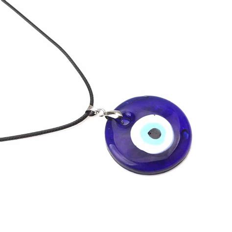 Evil Eye Necklace Evil Eye Blue Glass Pendant 30mm Greek Mati Nazar