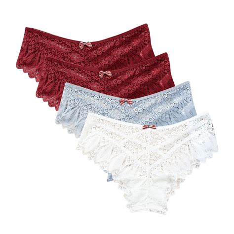 Kmdttou Panties For Women Sexy Lace High Cut Panties Comfort Bikini