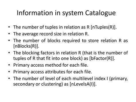 Cost Estimation For Query Optimization Pptx