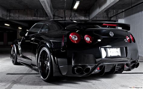 Black Nissan Skyline Gt R R35 4k Wallpaper Download