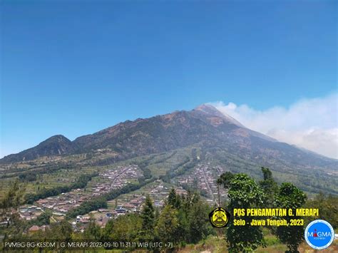 Vulkan Merapi Mit Erdbeben Am 10 09 23 Vulkane Net Newsblog
