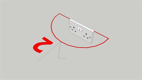 Uk Double Socket 3d Warehouse