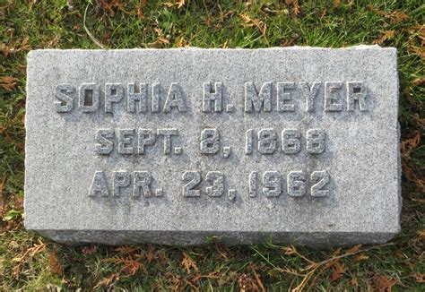 Sophia Helena Abeln Meyer 1868 1962 Find A Grave Memorial