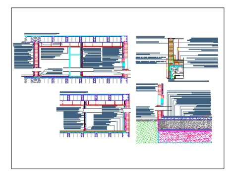 Sections Per Facade In Dwg 53114 Kb Cad Library