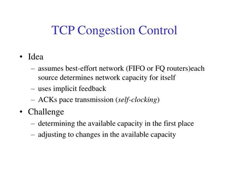 Ppt Congestion Control Powerpoint Presentation Free Download Id4246815