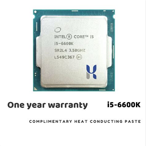 Intel Core I5 6600k I5 6600k 35 Ghz Quad Core Quad Thread Cpu