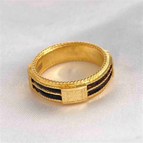 Elephant Hair Gold Designer Ring